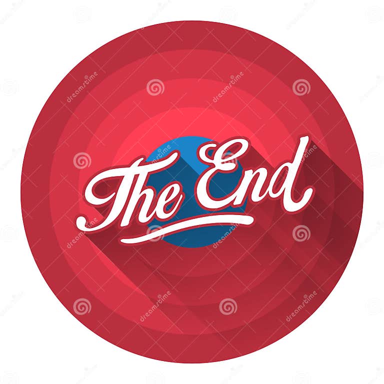 The End stock vector. Illustration of logo, poster, antique - 50691099