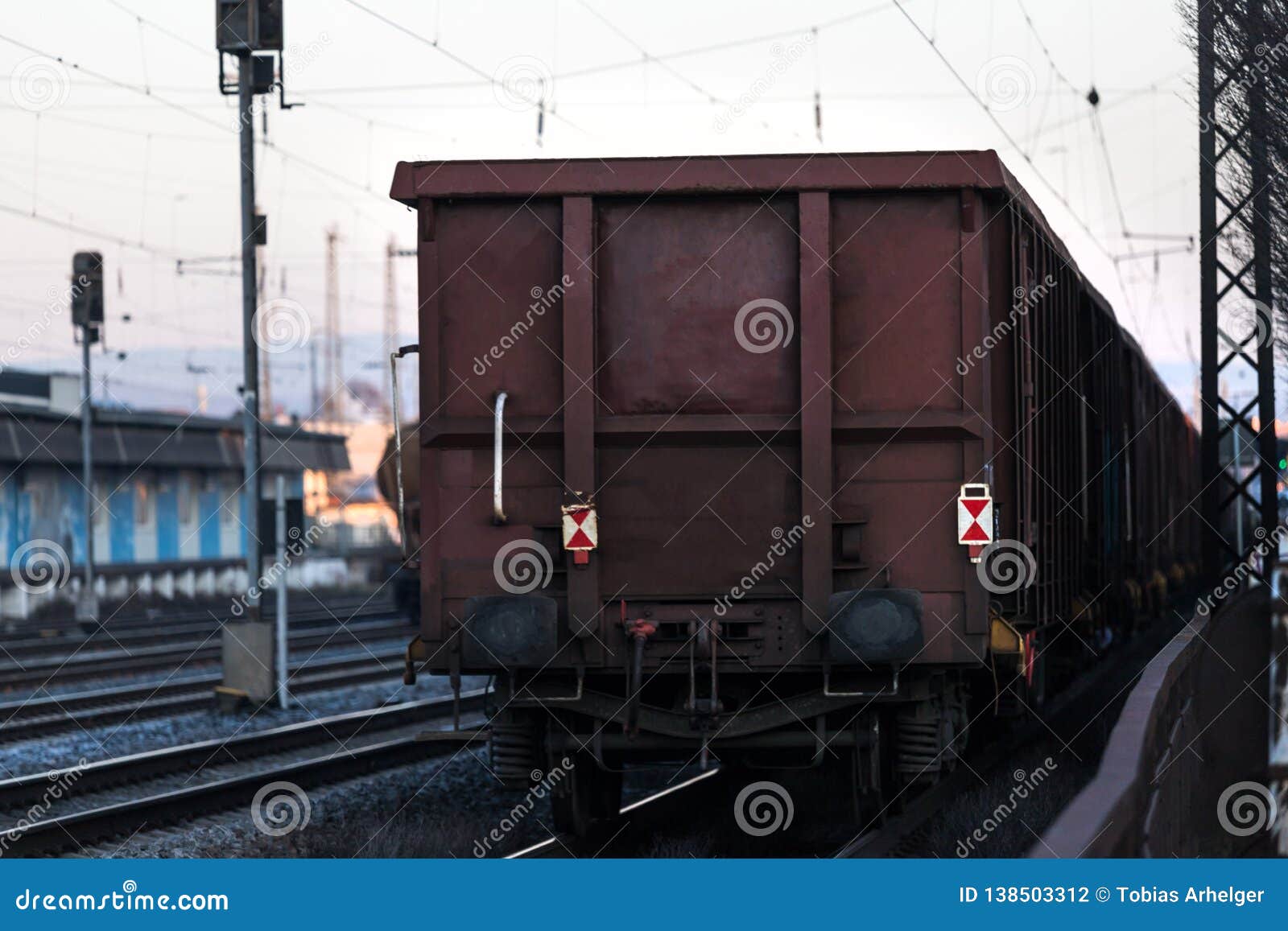 End of an freight train stock photo. Image of freight - 138503312