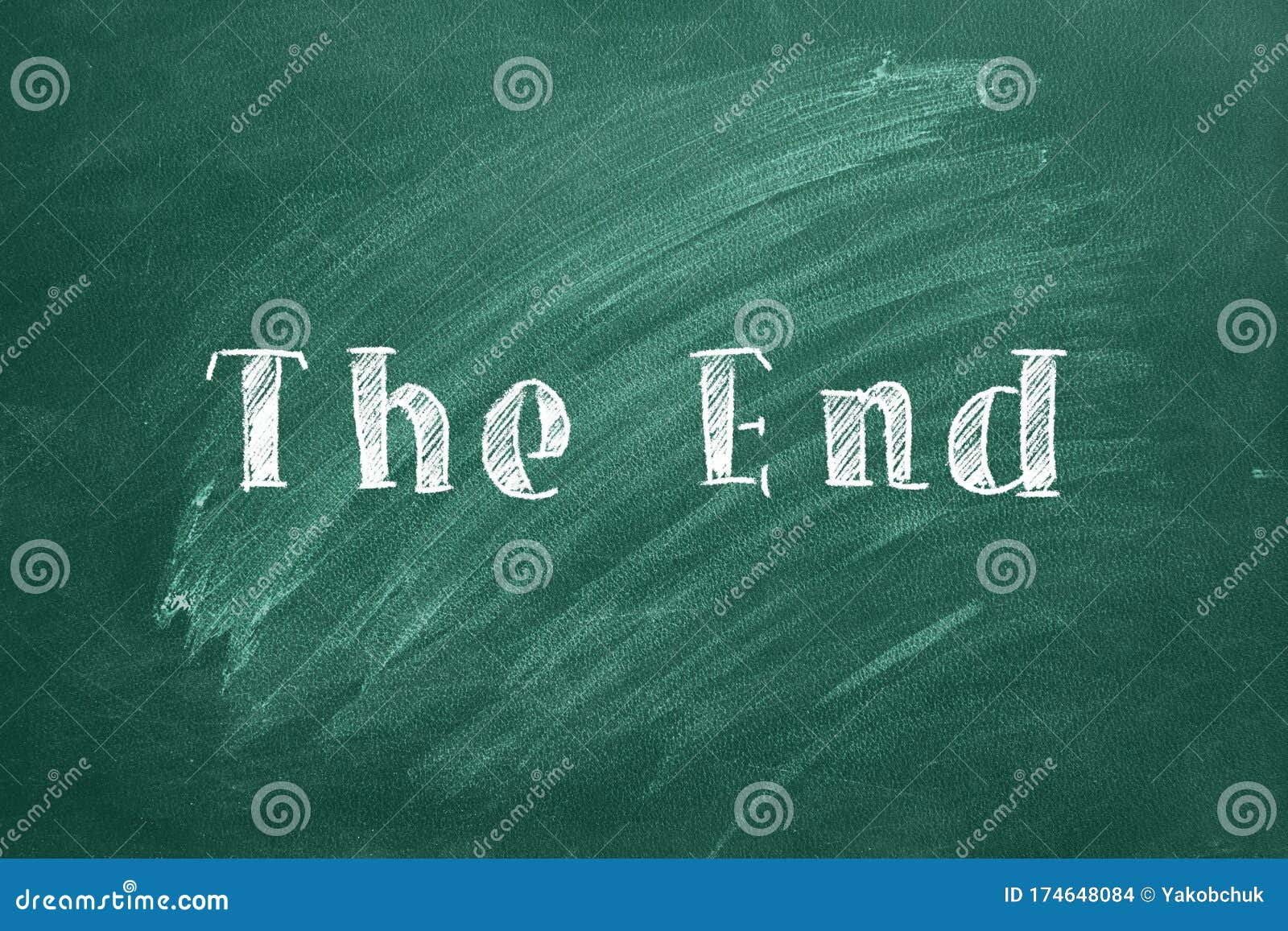 The End stock photo. Image of cinema, green, graduate - 174648084