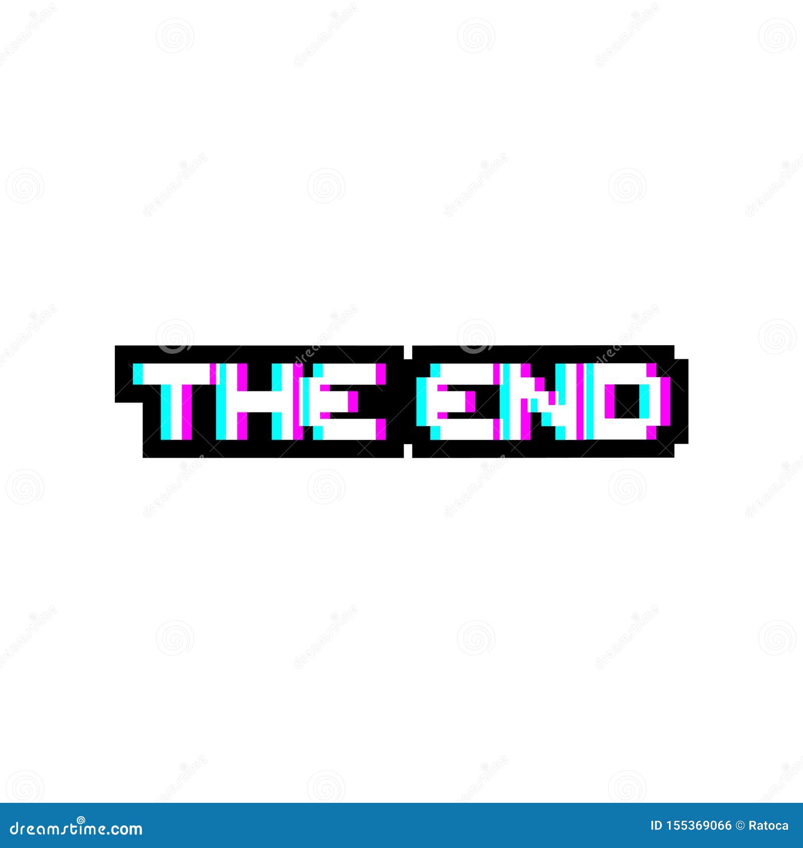 The end icon stock vector. Illustration of screen, still - 155369066