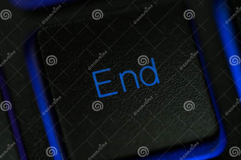 End key on keyboard macro stock photo. Image of contextual - 107704714