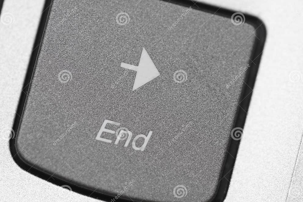 End key on keyboard macro stock image. Image of black - 107704791