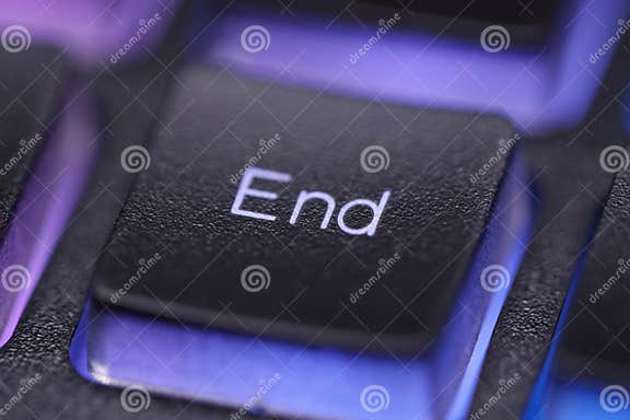 End key on keyboard macro stock photo. Image of internet - 116450626