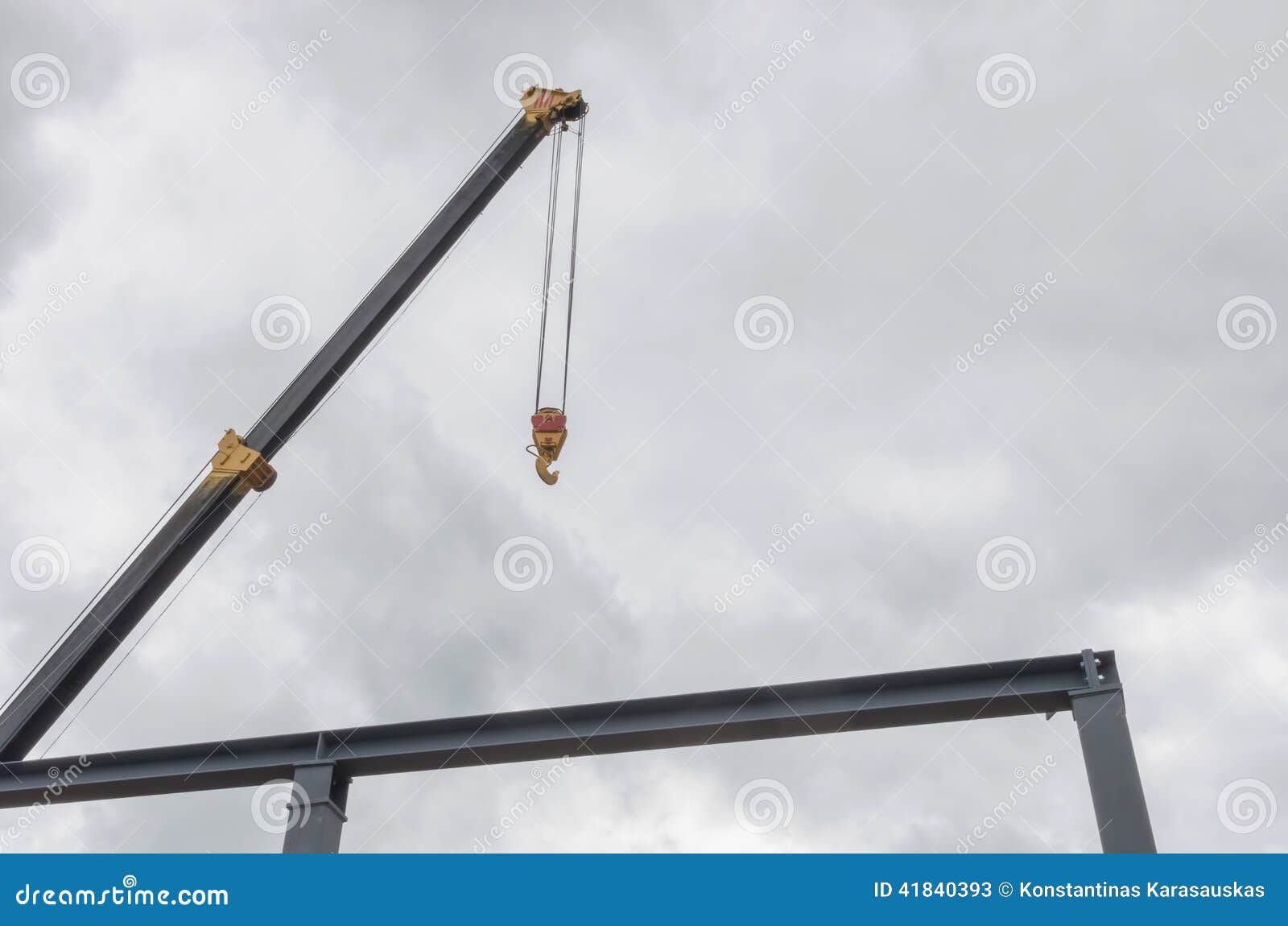 The end of a mobile crane stock image. Image of tonne - 41840393