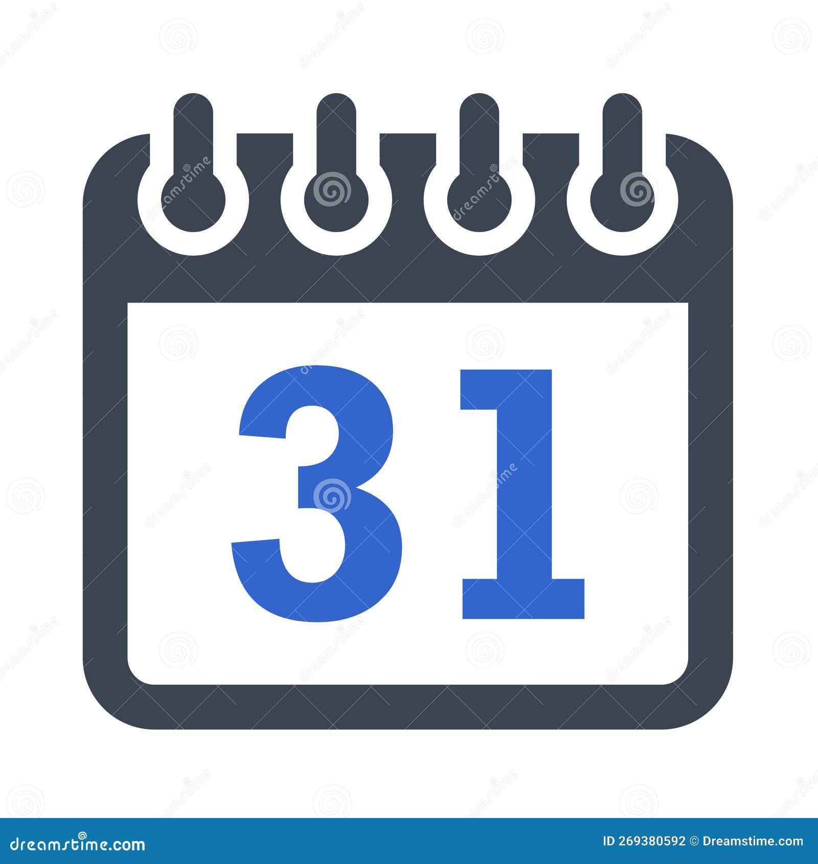 End of month icon stock vector. Illustration of symbol - 269380592