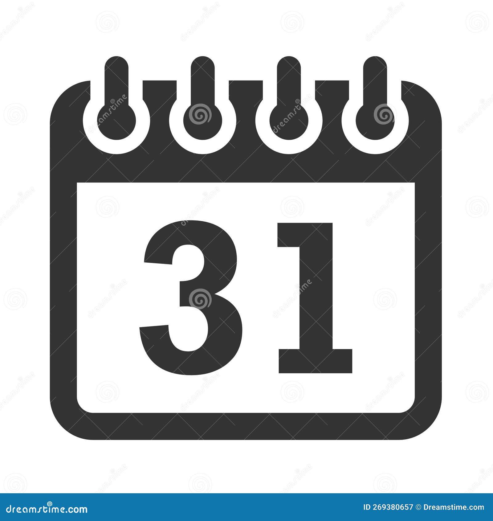 End of month icon stock vector. Illustration of time - 269380657