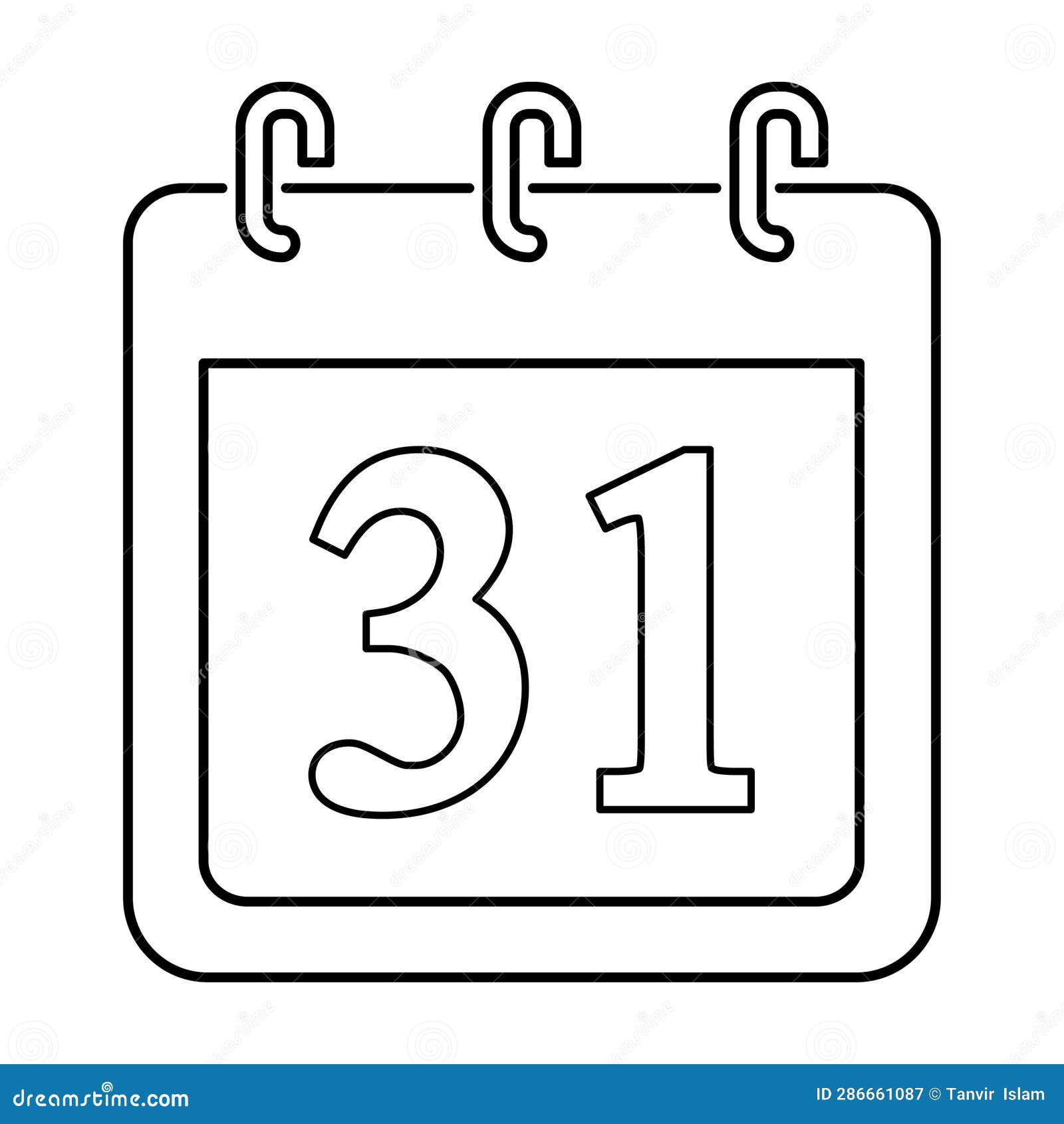 End of Month Icon stock vector. Illustration of beautiful - 286661087