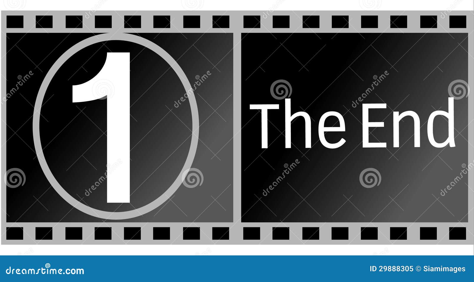 The end Movie stock illustration. Illustration of cast - 29888305