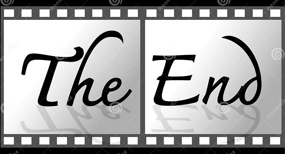 The end Movie stock illustration. Illustration of entertainment - 29888347