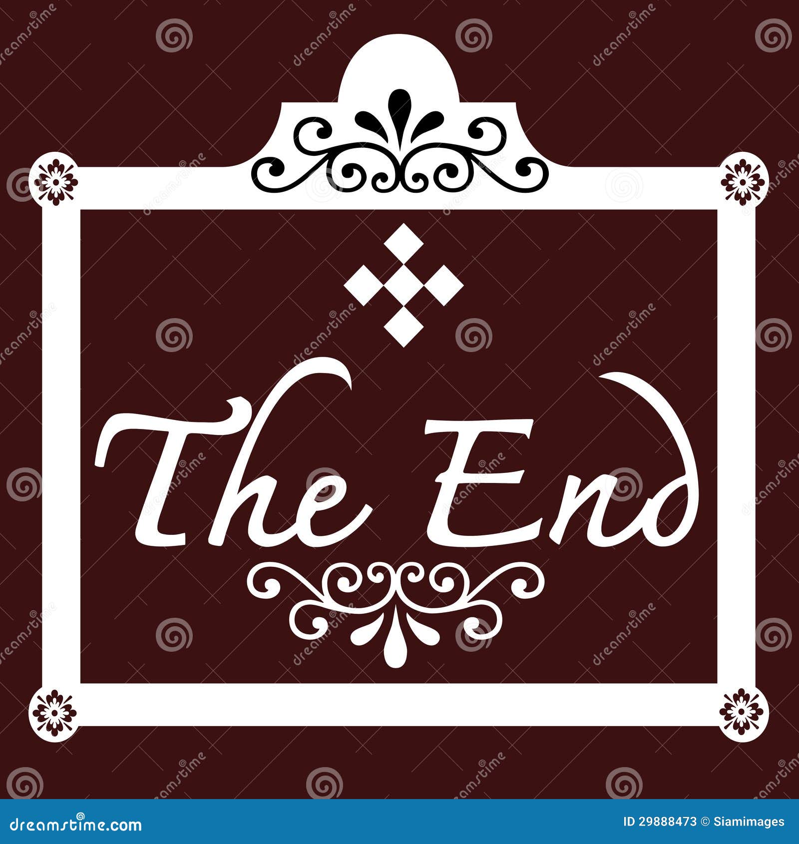 The end Movie stock illustration. Illustration of 1930 - 29888473