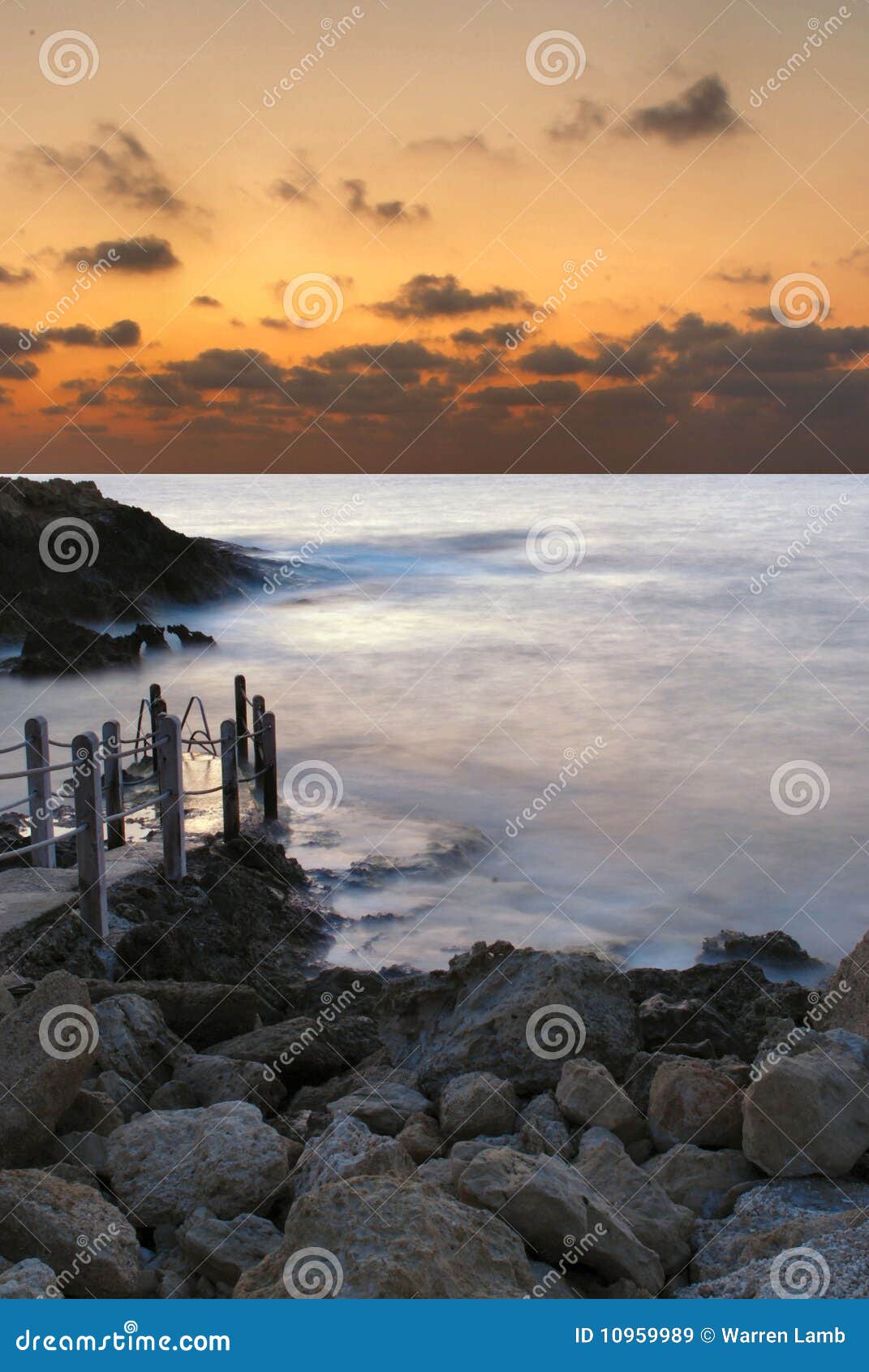 End of the path stock image. Image of path, orange, water - 10959989