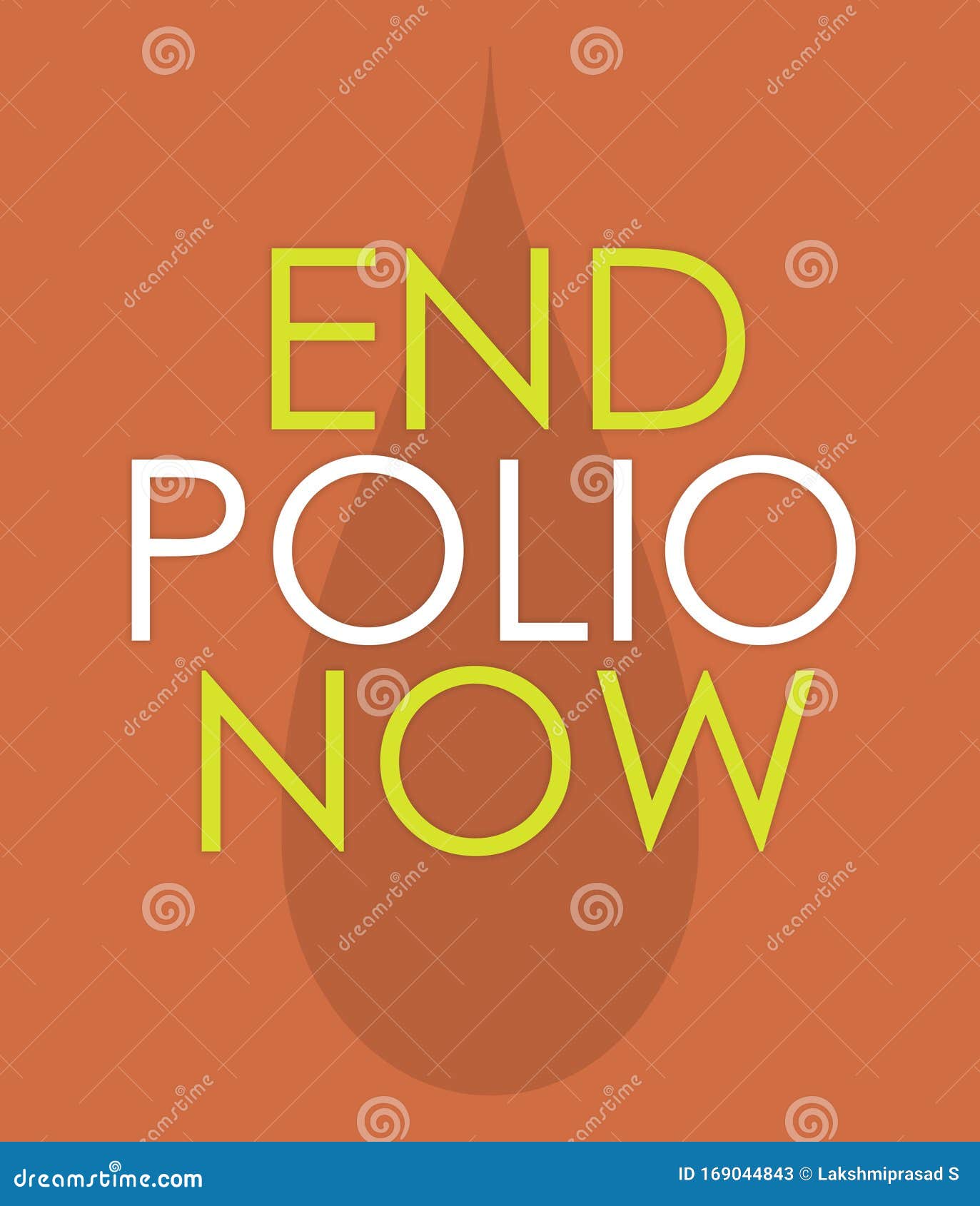 End Polio Now Poster for World Polio Day on 24 October Stock ...