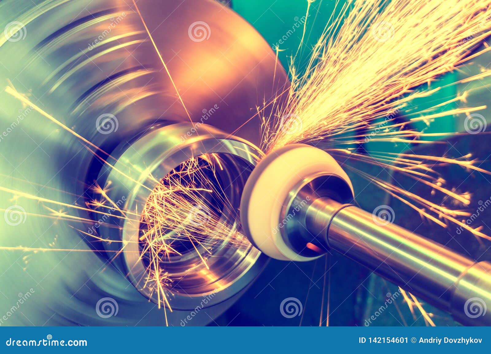 End Processing of a Metal Surface with an Abrasive Stone on a Circular ...