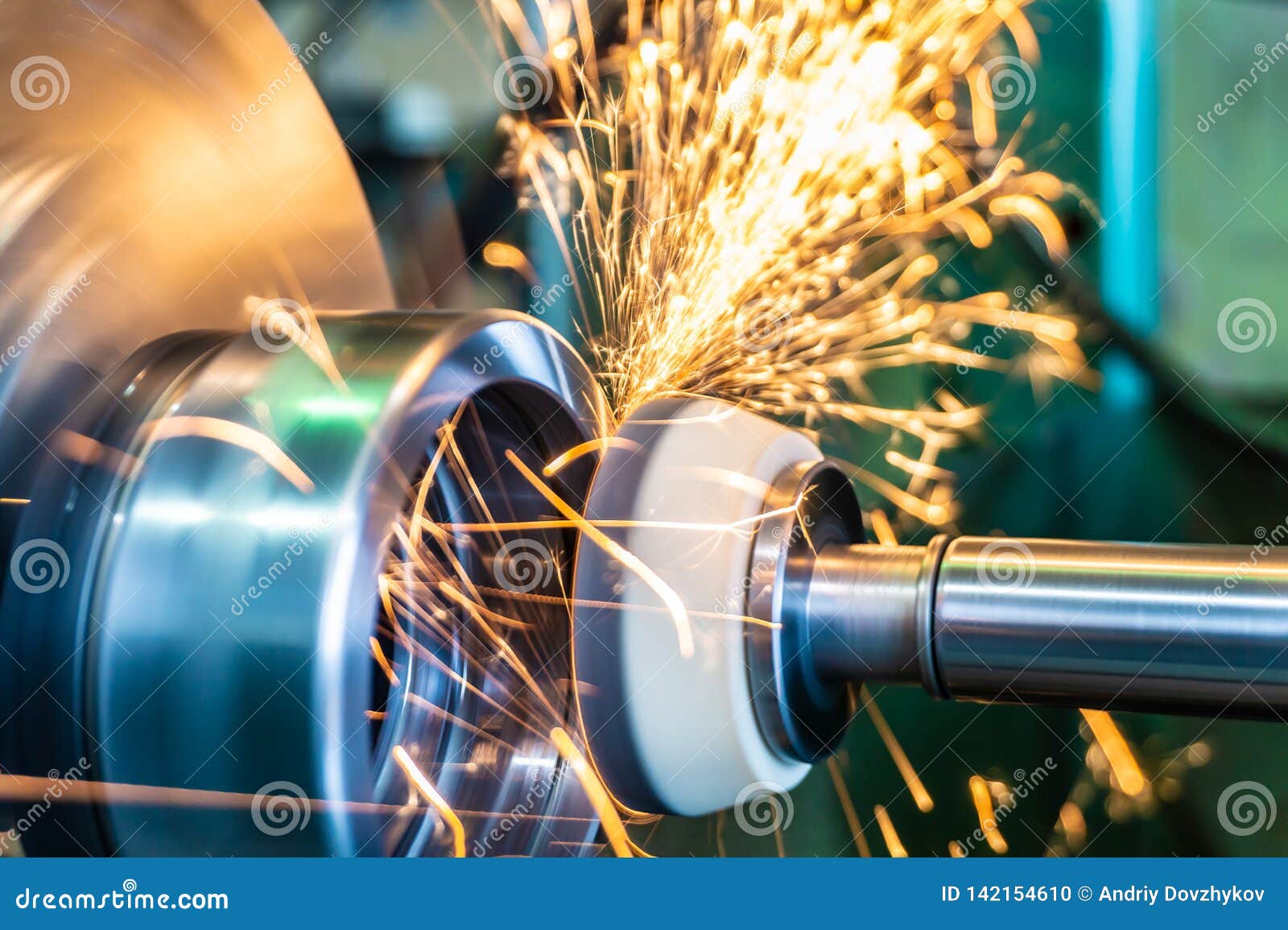 End Processing of a Metal Surface with an Abrasive Stone on a Circular ...