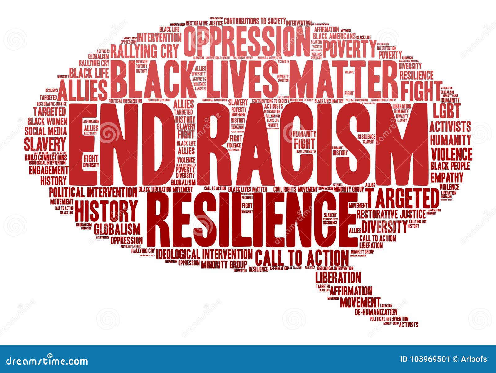 End Racism Word Cloud editorial photo. Illustration of oppression ...