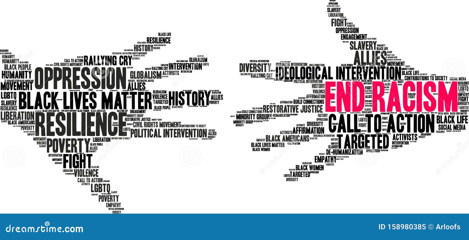 End Racism Word Cloud editorial image. Illustration of justice - 158980385