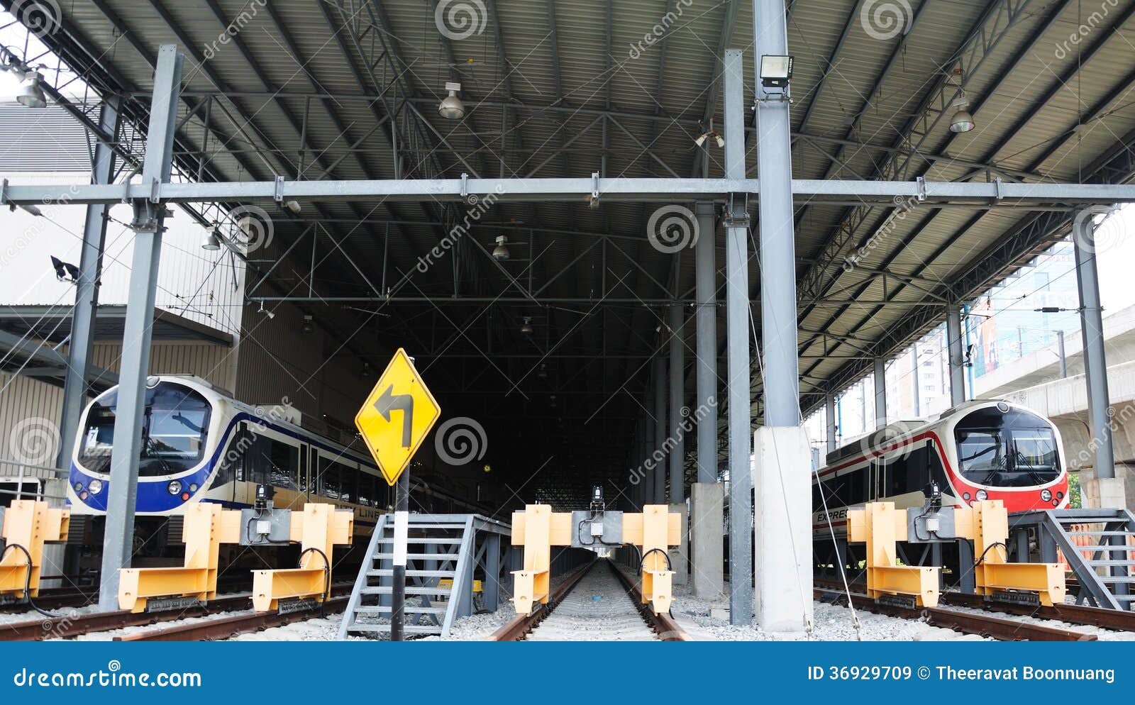 End of rail track stock image. Image of destination, transportation ...