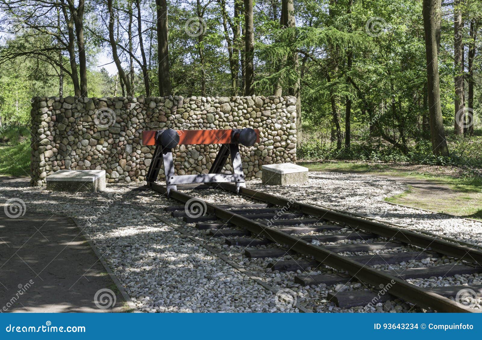 End of railroad track editorial stock image. Image of dutch - 93643234