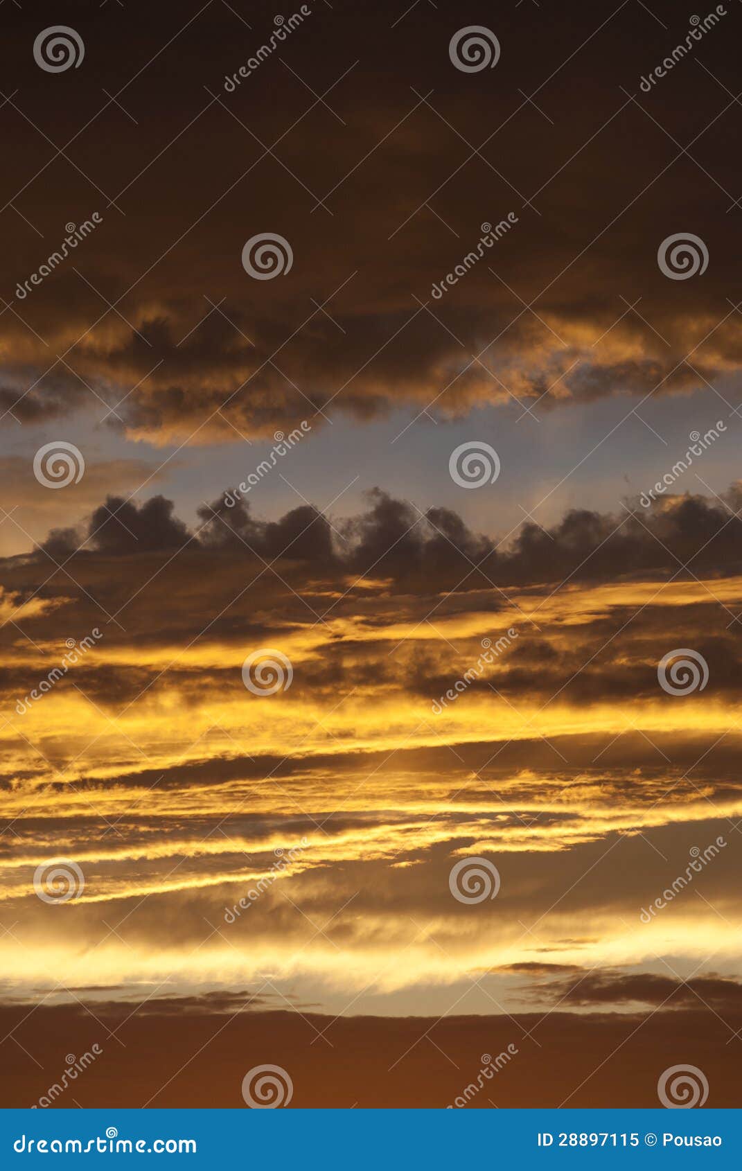 The End of the Rain at Sunset Stock Image - Image of nature, peace ...