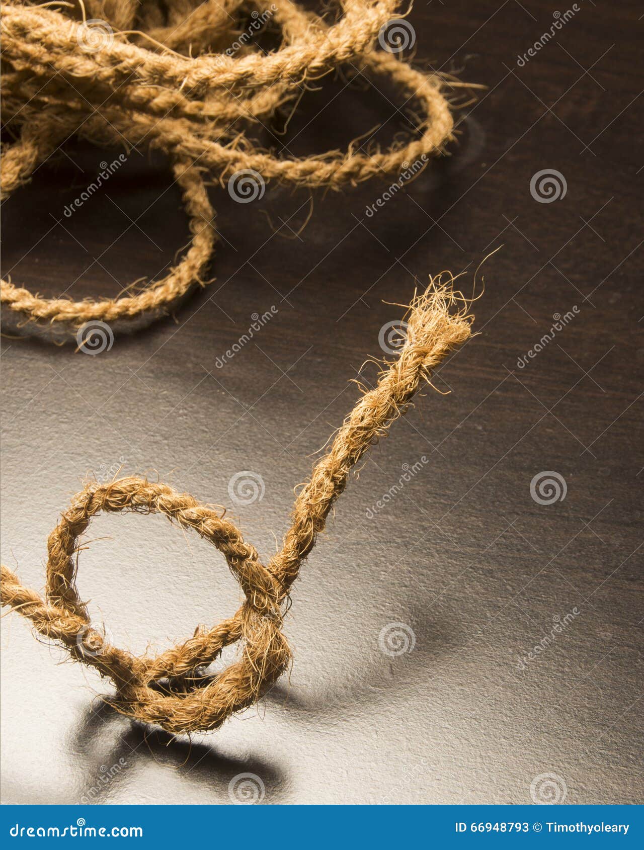 End of Rope stock image. Image of brown, rope, twine - 66948793