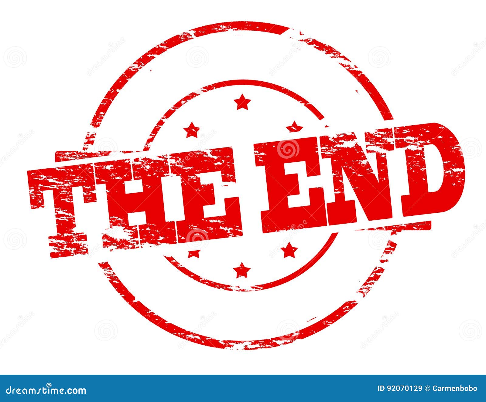 The end stock illustration. Illustration of text, concept - 92070129