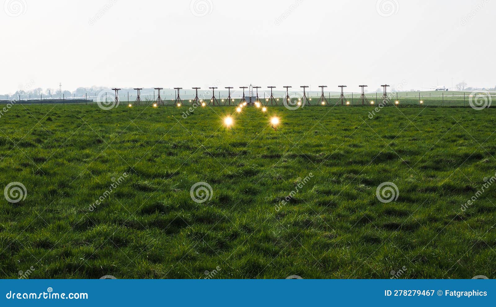 End of runway stock image. Image of boundary, airfield - 278279467