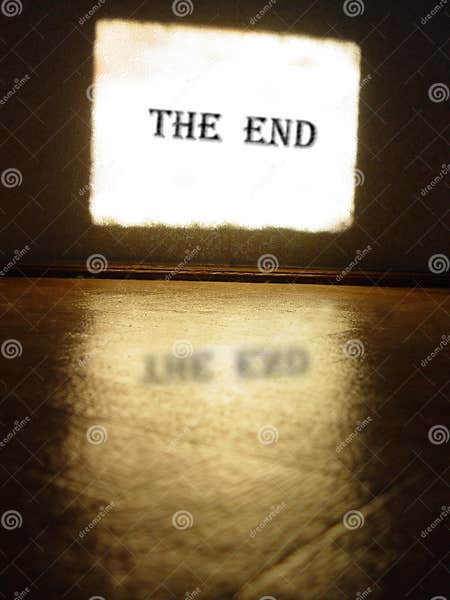 The END screen stock photo. Image of projector, actor - 3346228