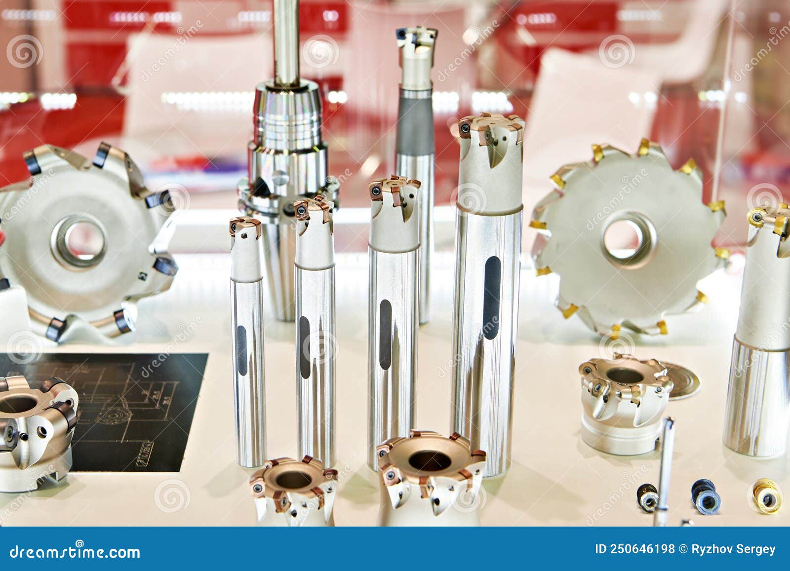 End and Shell Mills on Store Stock Photo - Image of machine, industrial ...