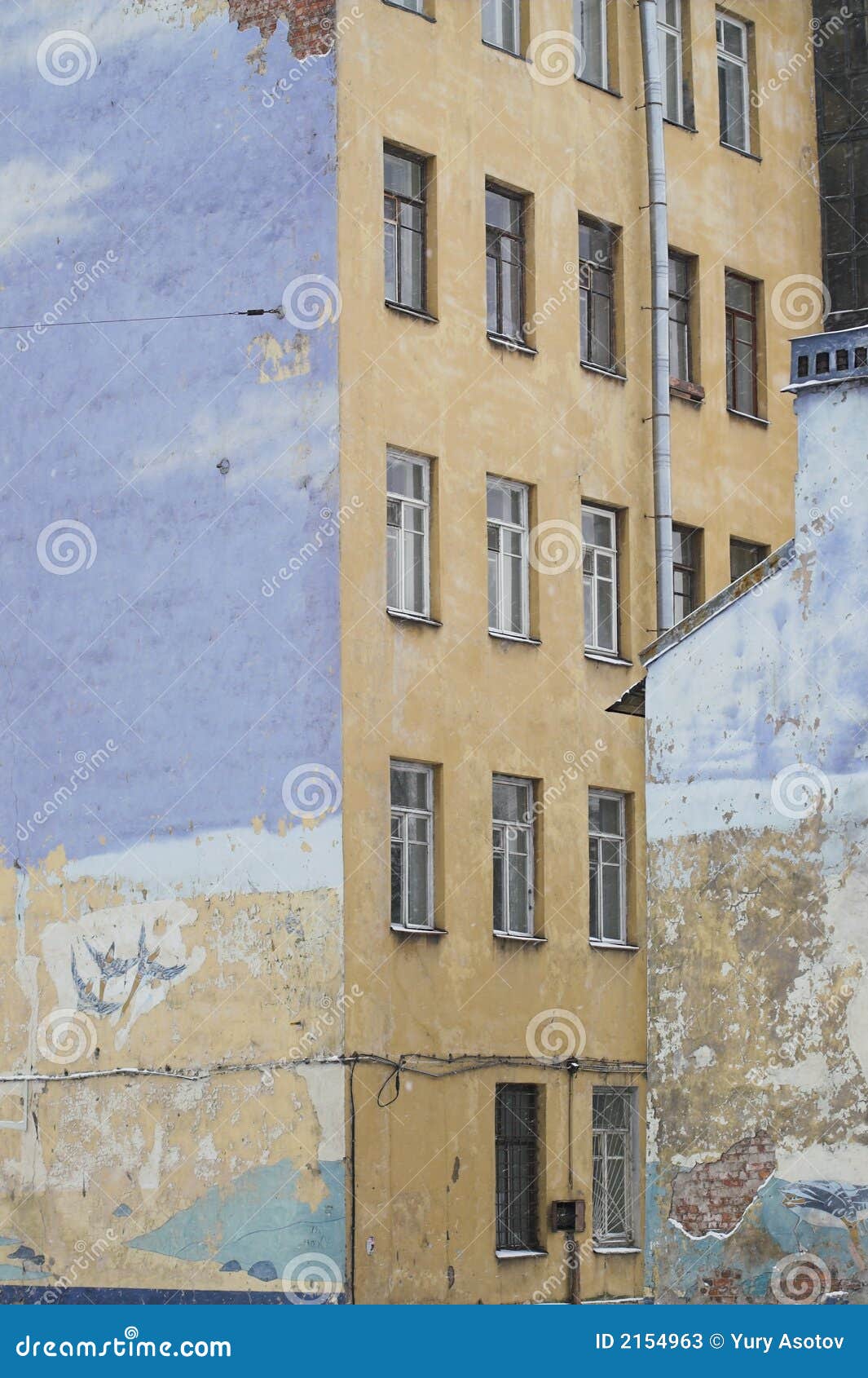 End Side Walls stock image. Image of neglected, alley - 2154963