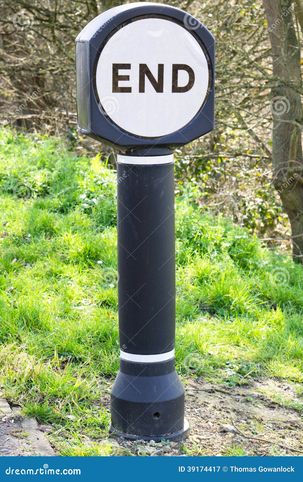 End sign stock image. Image of billboard, poster, information - 39174417