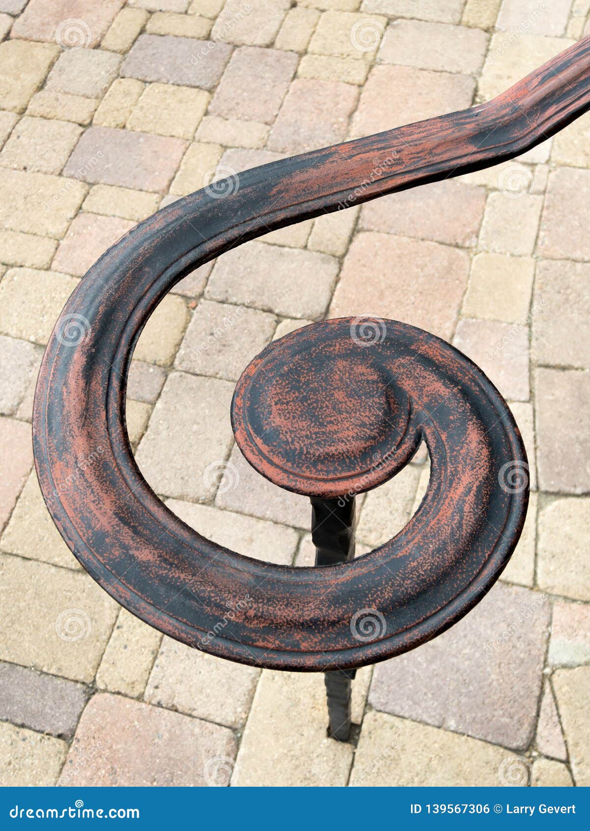 End Of A Stair Railing Royalty-Free Stock Photo | CartoonDealer.com ...