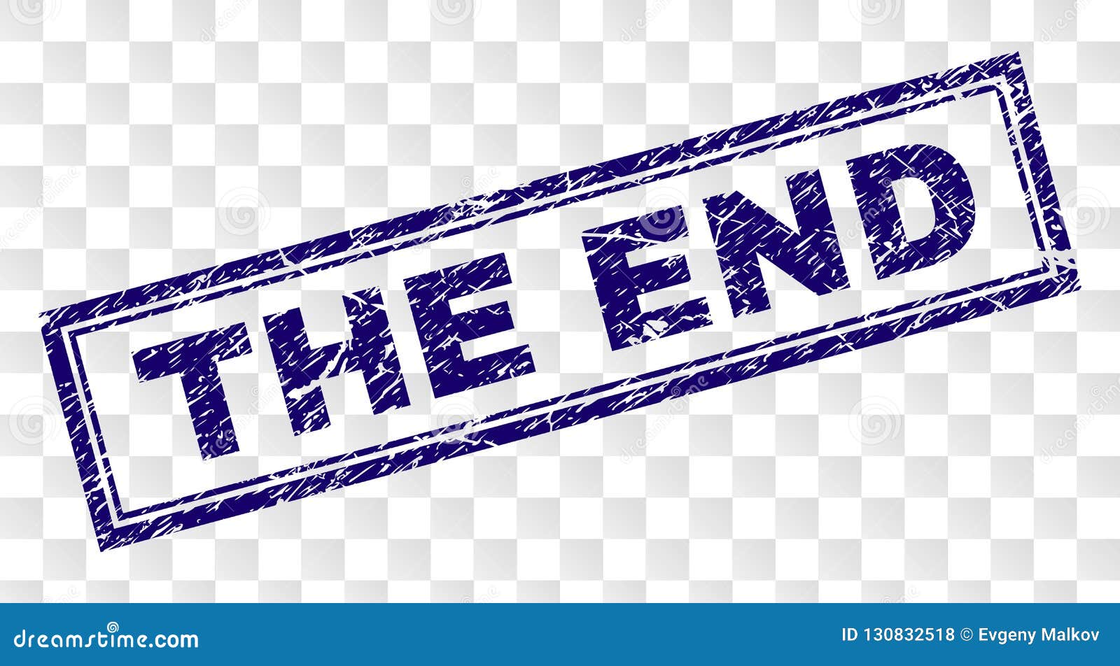 Grunge the END Rectangle Stamp Stock Vector - Illustration of aged ...