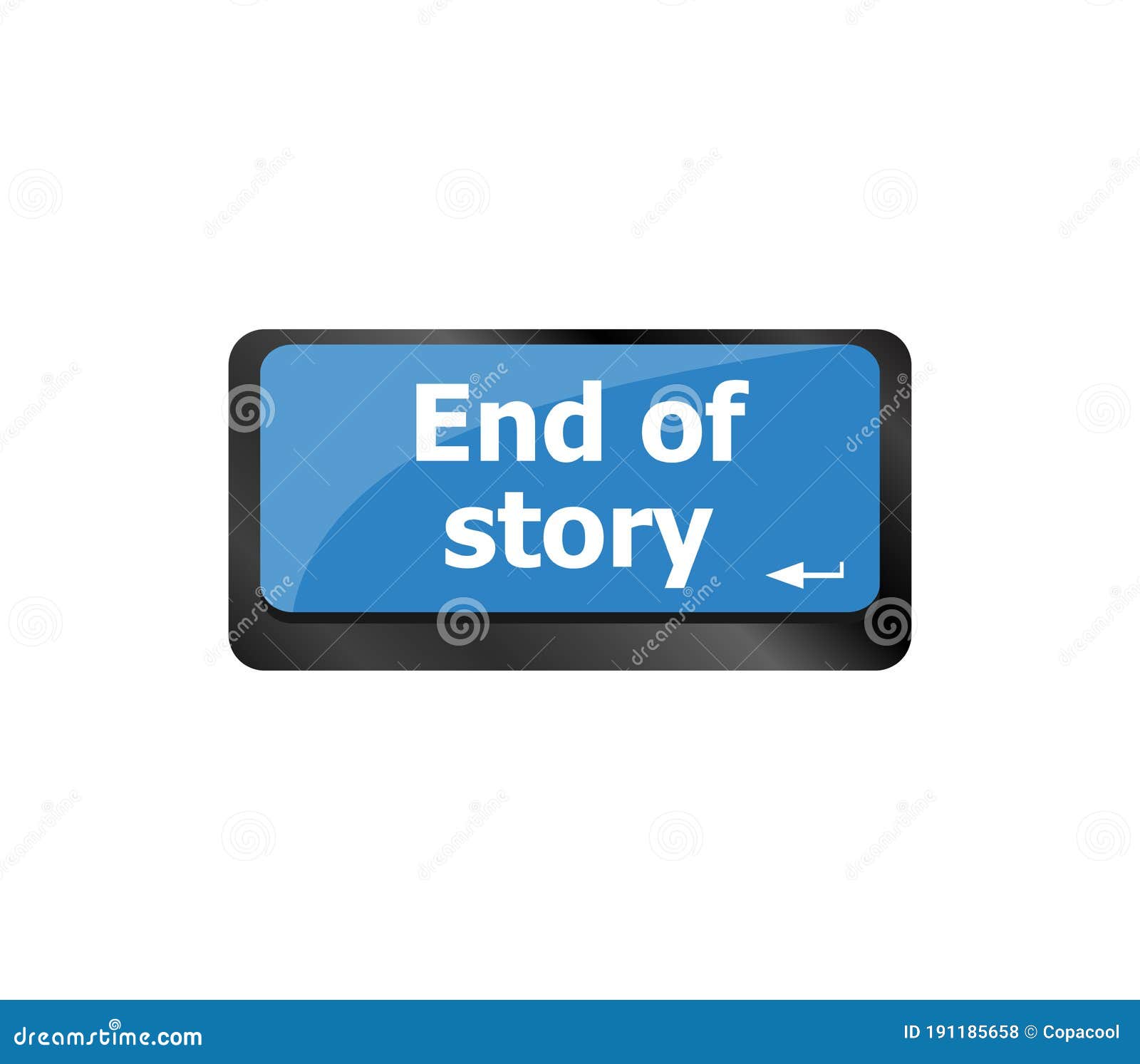 End of Story . Story Concept Stock Illustration - Illustration of ...