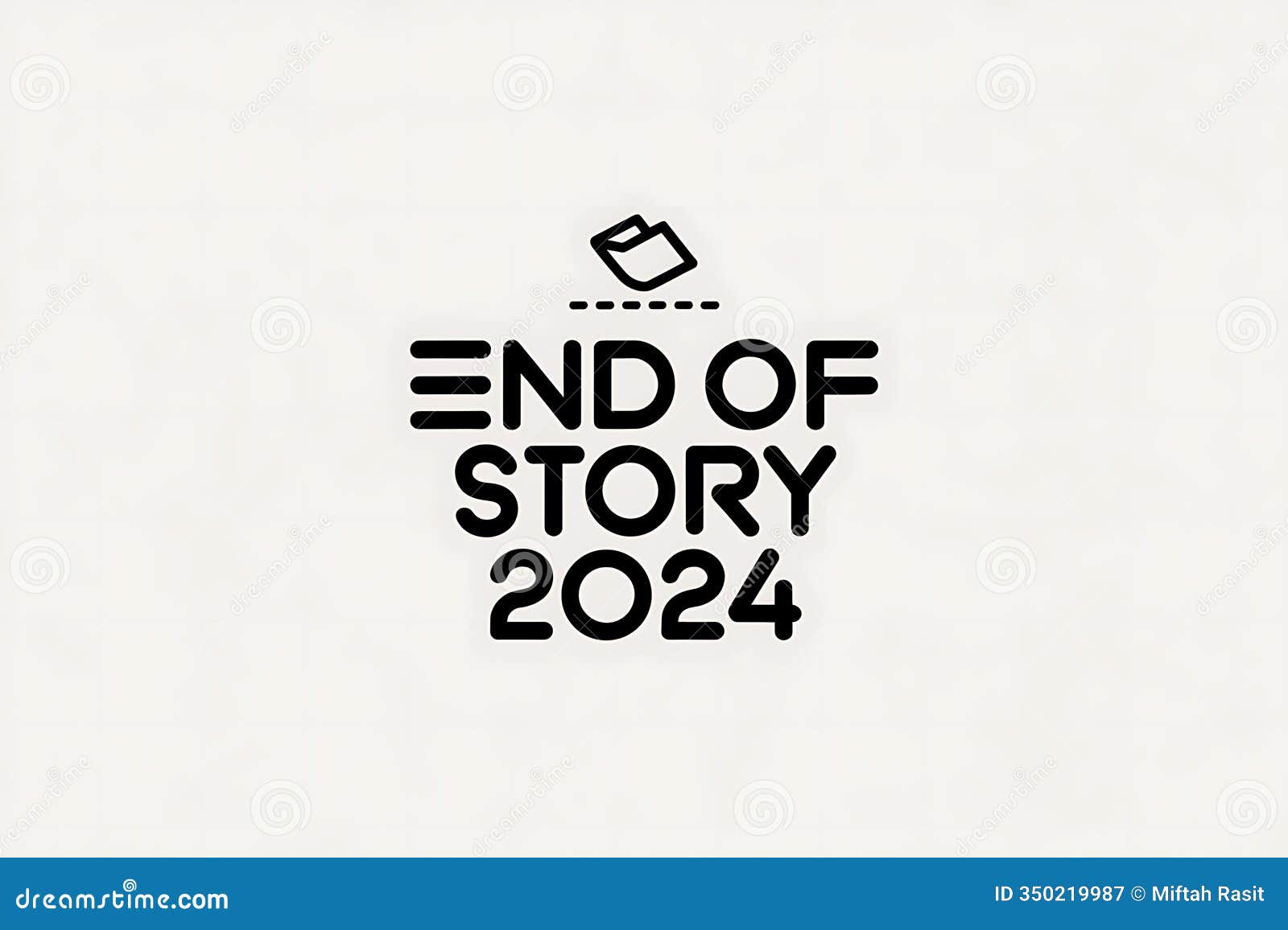 End of Story Two Thousand Twenty Four Stock Image - Image of last ...