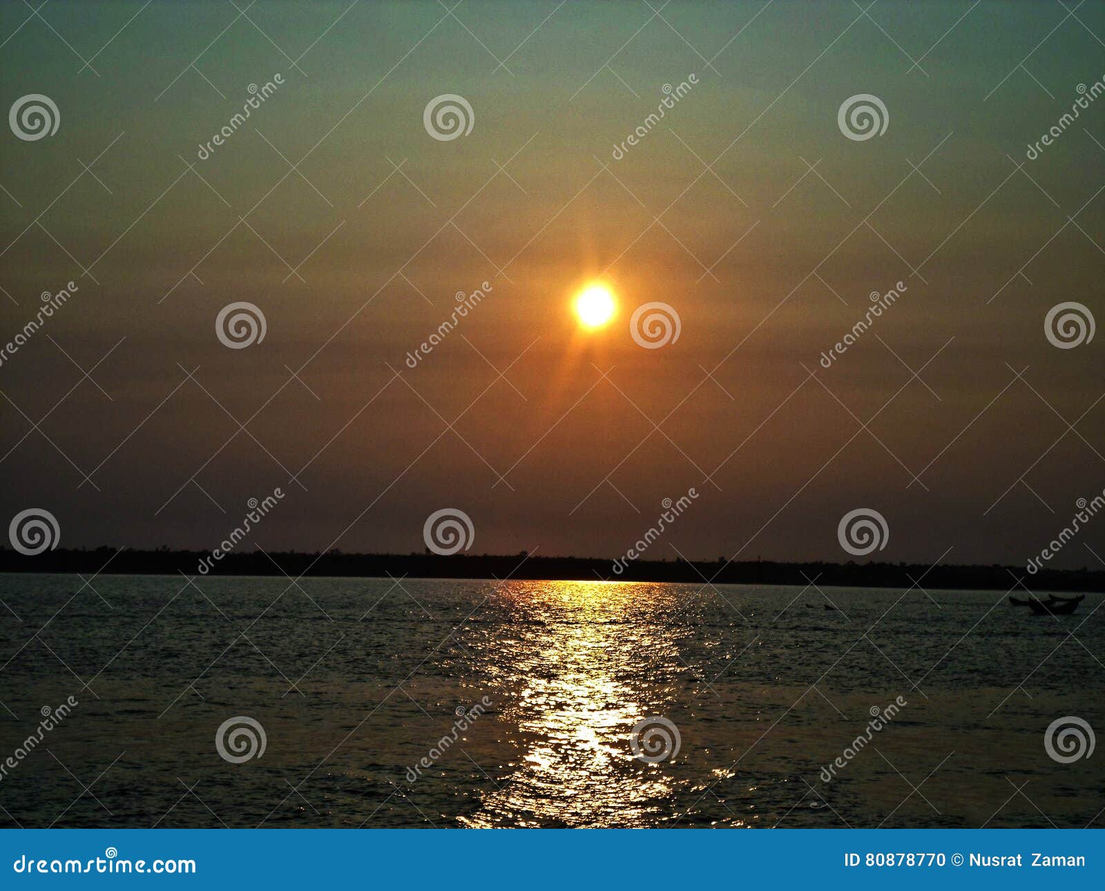 At the End, the Sun is Calming Down Stock Photo - Image of nature ...