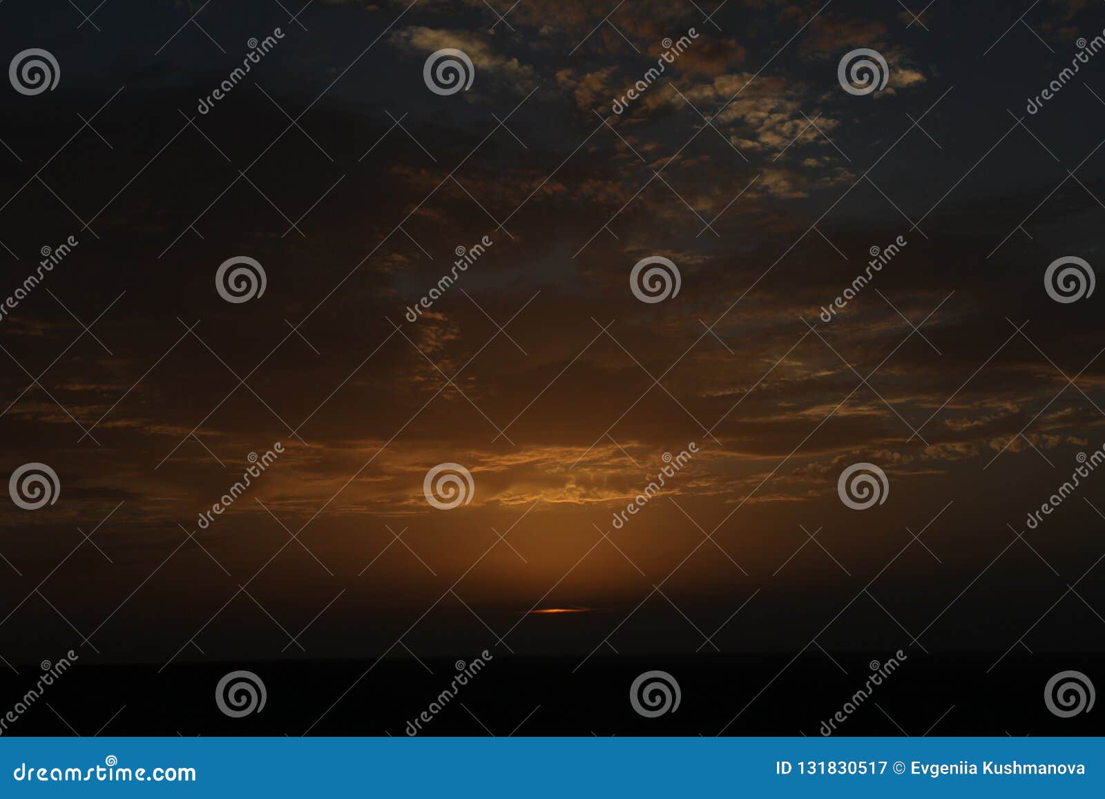 The End of Sunset in the Sky Stock Image - Image of sunset, clouds ...