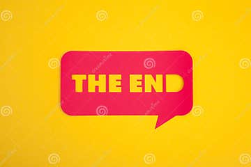 The end text in a cloud stock image. Image of colorful - 89189817