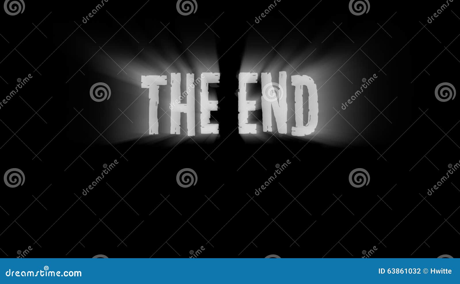 The End Title stock footage. Video of beams, fiction - 63861032