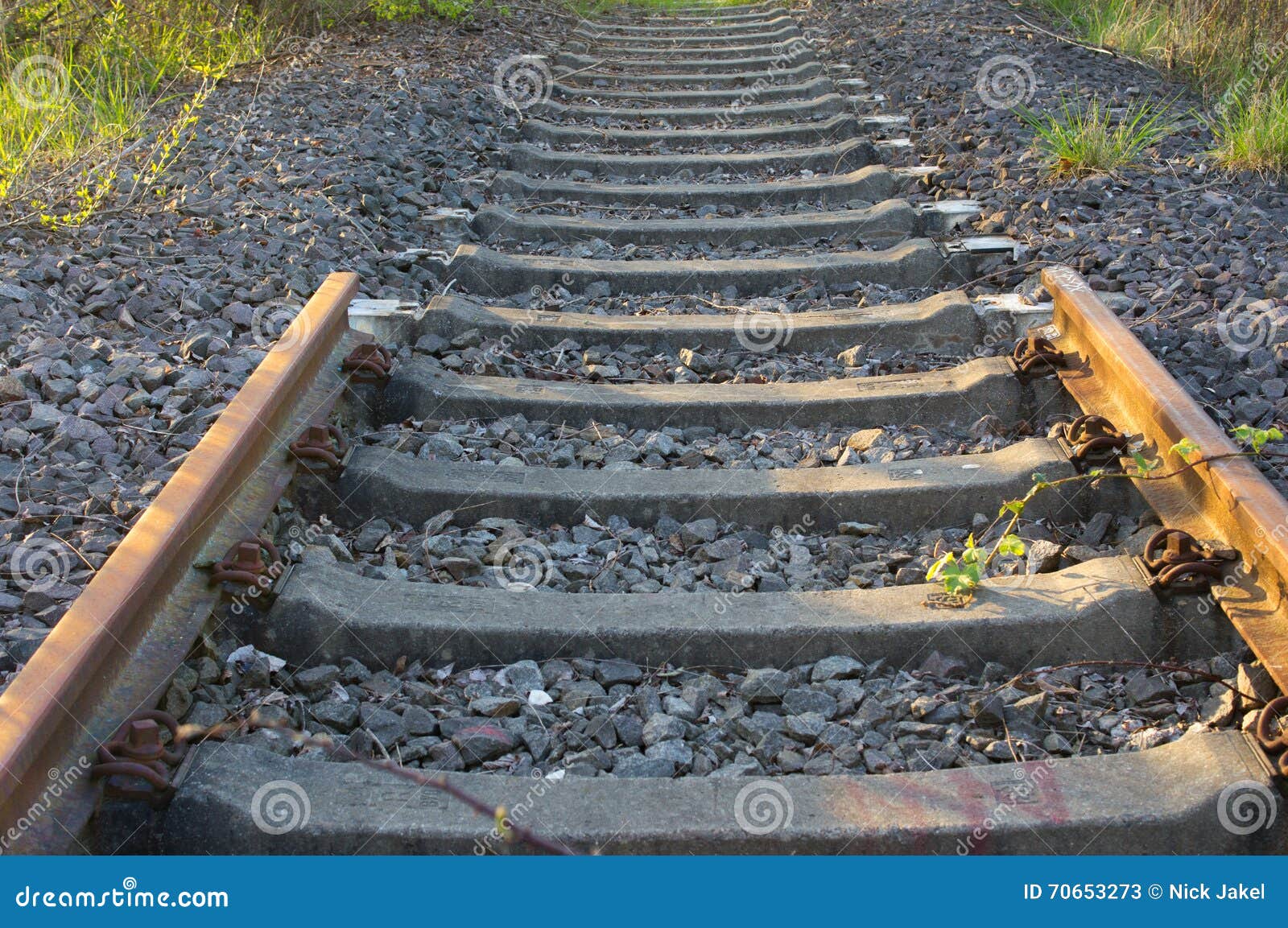 End of track stock image. Image of stones, track, railway - 70653273