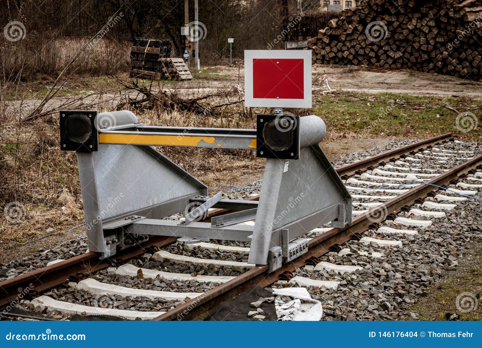 End of the track stock photo. Image of transportation - 146176404