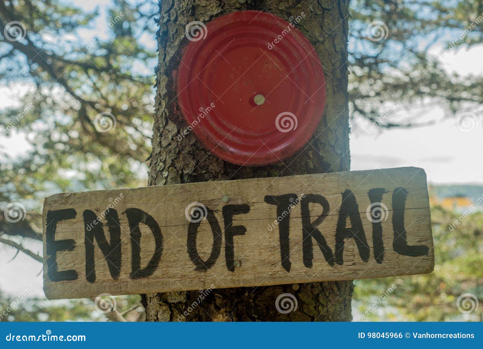 End of trail sign stock photo. Image of black, hike, trail - 98045966