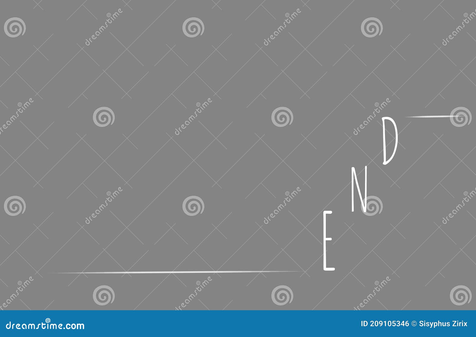End Typography Letters, Illustration Image Stock Illustration ...