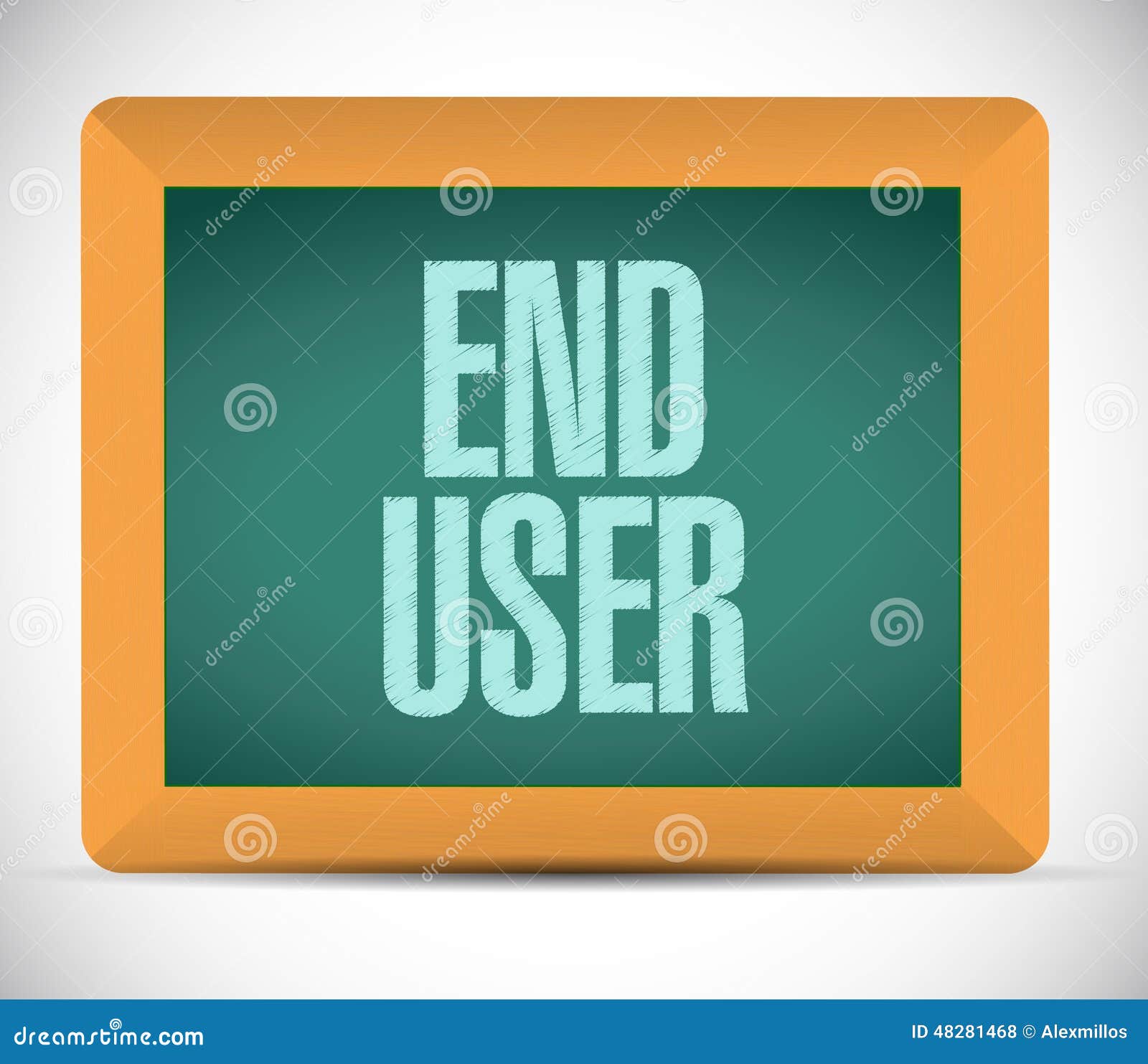 End User Board Sign Illustration Design Stock Illustration ...