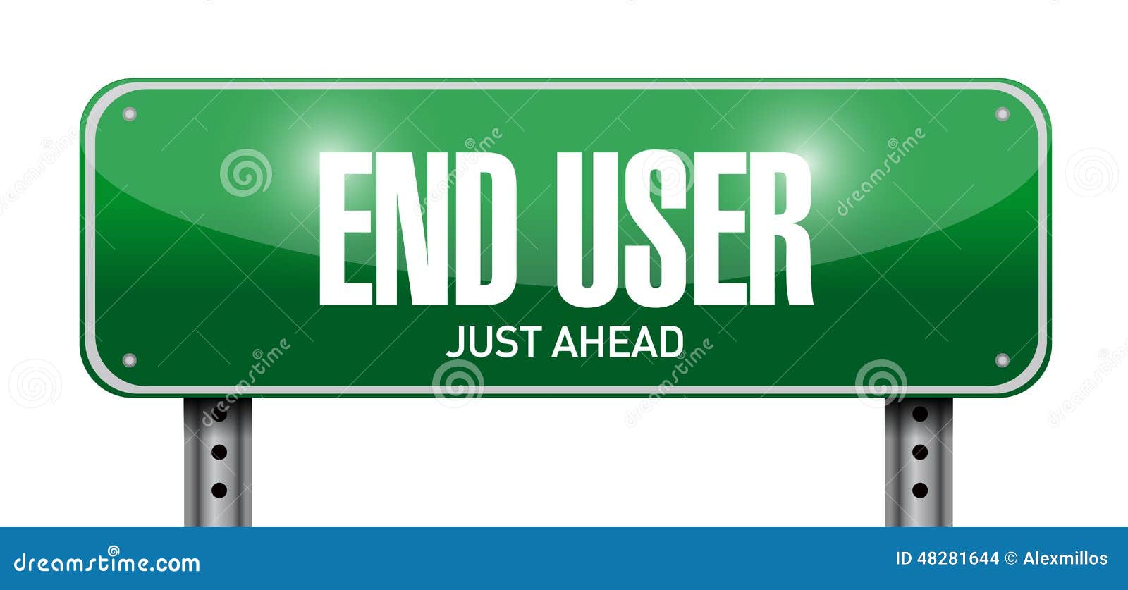 End User Road Sign Illustration Design Stock Illustration ...