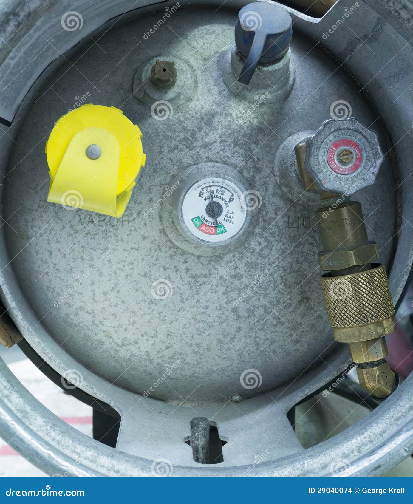 End view of a propane tank stock photo. Image of industrial - 29040074