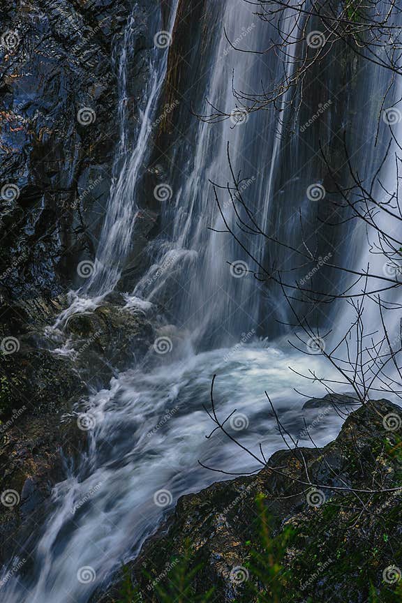 Detail Fo the END of WATERFALL Stock Photo - Image of nature, motion ...