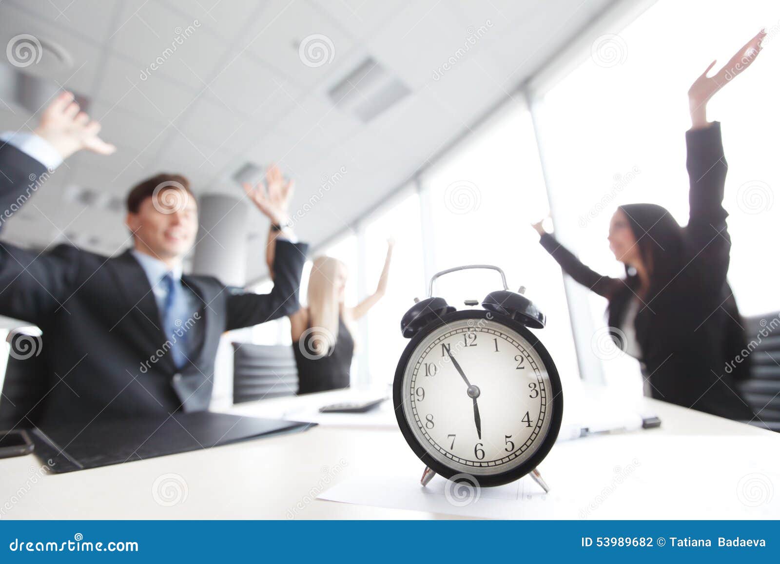 End of workday stock photo. Image of workday, team, happy - 53989682