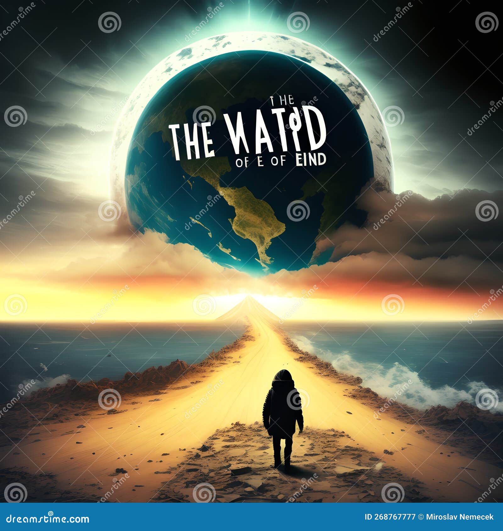 End of the World, Generative AI Illustration Stock Illustration ...