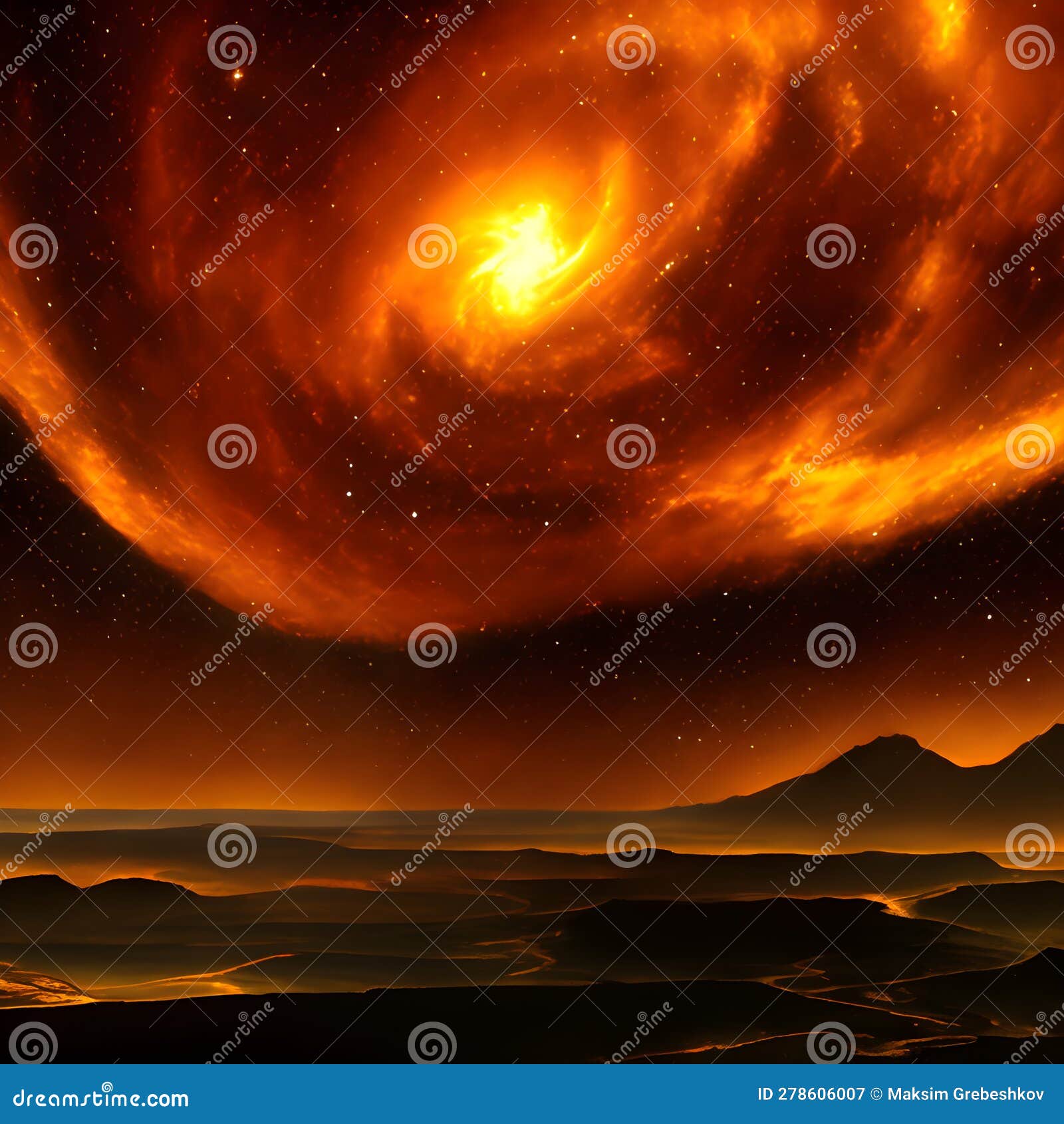 End of the World, Planet Explosion. Generative Ai Stock Illustration ...