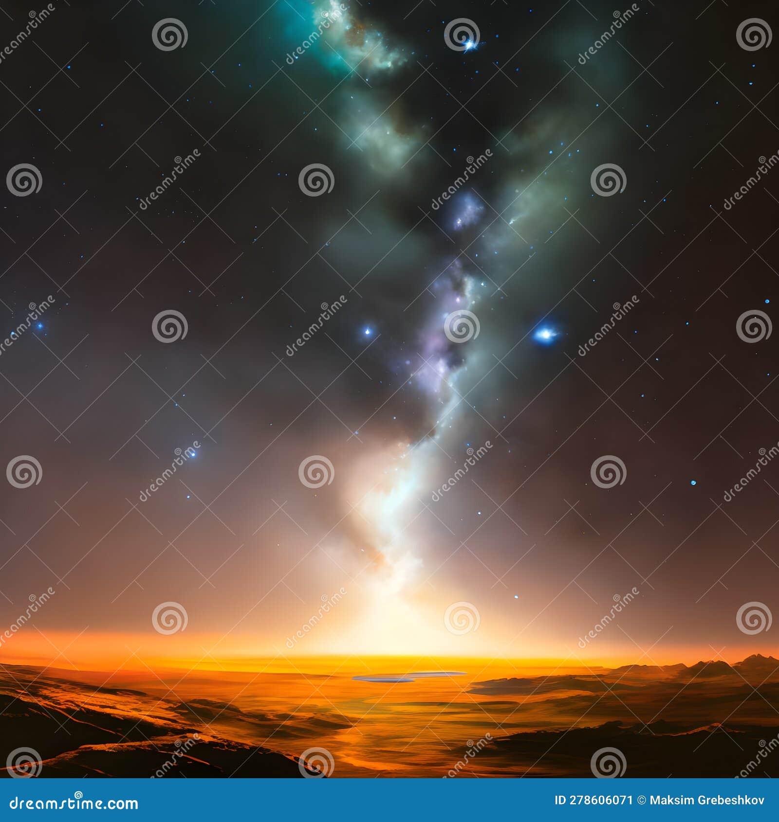 End of the World, Planet Explosion. Generative Ai Stock Illustration ...